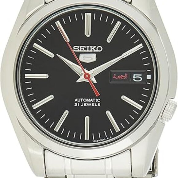 Seiko | Accessories | Seiko 5 Snkl45 Automatic 2 Jewels Daydate Black ...